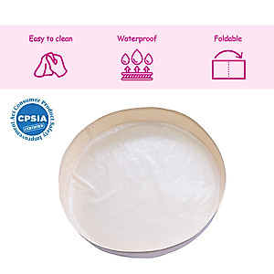 Cacaomom Activity Play Mat for Kids and Toddlers - 60” Diameter, Durable Mats for Floor - with Fun Activity Shapes