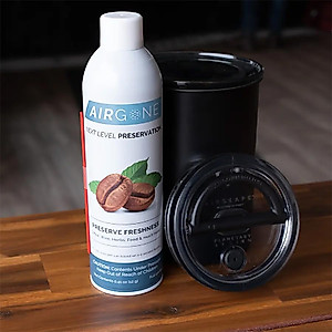 Airscape Inner Lid Upgrade with Fresh Port and Degassing Valve - Fits Small and Medium Stainless Steel Airscape - Extend Freshness with Argon Flush Inert Gas Insertion Valve and Off Gas Umbrella