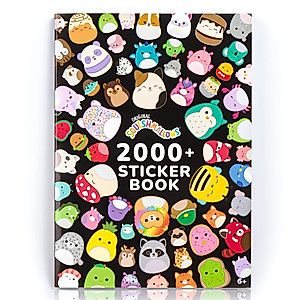 Fashion Angels Squishmallows Sticker Book - Includes 2000+ Squishmallows Stickers & 10 Sticker Collector Pages - Join The Squish Squad - Accessorize Notebooks, Journals - Ages 6 & Up, Multicolor