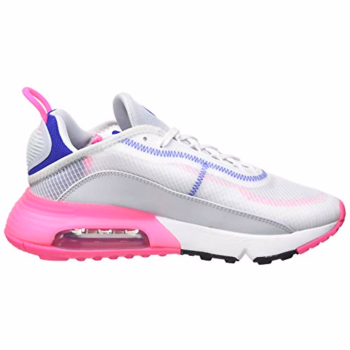 NIKE Women's Running Shoe, White Concord Pink Blast Pure Platinum, 9