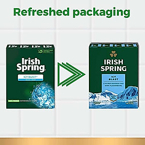 Irish Spring Bath Bar, Icy Blast 3.75 Oz, 3 x 3.75 oz bars