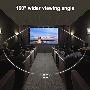 AAJK 150 inch Projector Screen, Portable Projection Screen 16:9 Foldable Washable Spandex Sheet Outdoor Movies Screen，for Indoor Outdoor use(White)