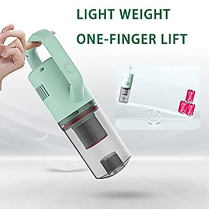 KEROMEE Cordless Vacuum Cleaner, Handheld Stick Mini Lightweight 2-in-1 Vacuum for Pet Hair Hardwood Floor Cat Litter Carpet Home Cleaning