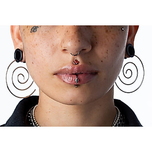 Pierced Owl 16GA F136 Implant Grade Titanium Internally Threaded CZ Crystal Marquise Top Flat Back Stud (Purple)