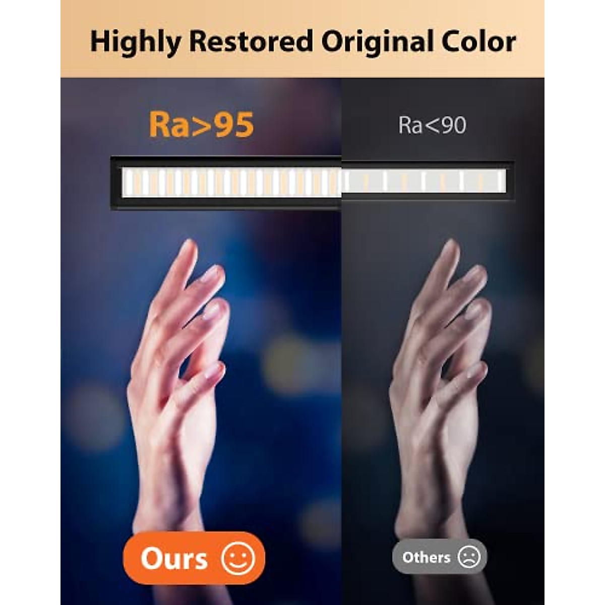 Desk Lamp, iFalarila Dimmable 160 LED Desk Light for Home Office [Updated Flexible Gooseneck & Metal Rod & I-Clamp] Book Light Clip on Table for Reading, Workbench, Drafting, Nail Tech, Sewing, Puzzle