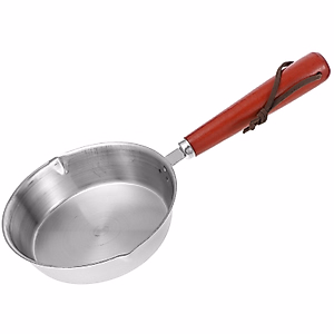 ABOOFAN Small Egg Pan Egg Frying Pan Mini Nonstick Egg Pan Mini Omelet Pan Stainless Steel Nonstick Mini Fry Pan Small Pan for Home Kitchen (24CM)