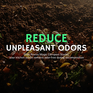 Airthereal Revive Magic Fertilizer Compost Starter, Easy Plant Care Compost Accelerator for Kitchen Composter - Compost Food Waste Quickly and Easily with Low Odor