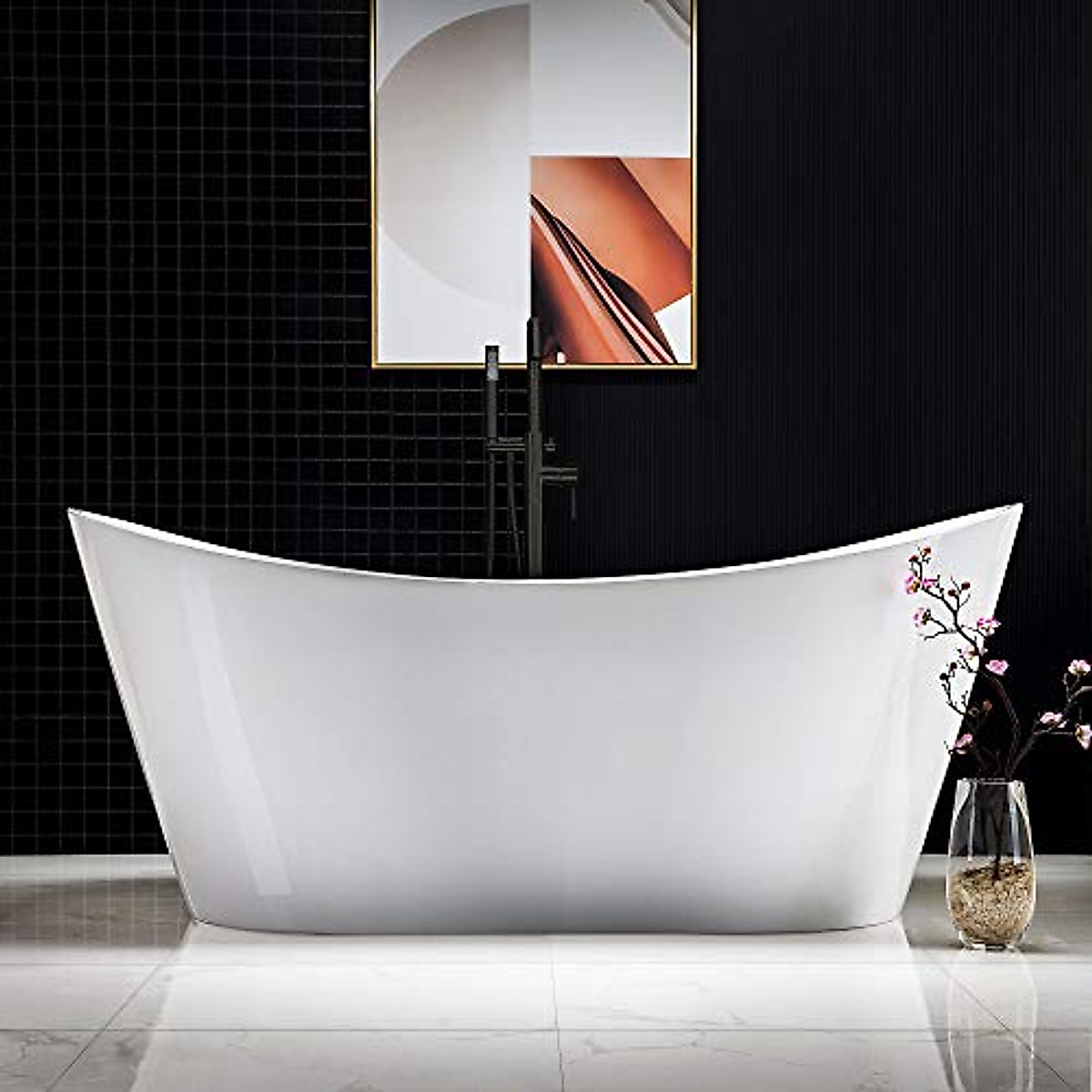 WOODBRIDGE B0010-MB-Drain &O Bathtub, White