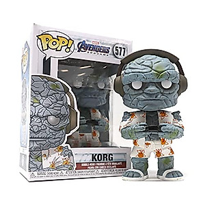 POP Marvel: Avengers Endgame - Gamer Korg Funko Pop! Vinyl Figure (Bundled with Compatible Pop Box Protector Case) Multicolor 3.75 inches