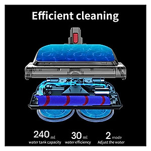 NUTRAC Vacuum Cleaner Electric Cleaning Mop Head Wet and Dry Brush Home Floor Mop Heads Accessories，Compatible for Dyson V7 V8 V10 V11V15