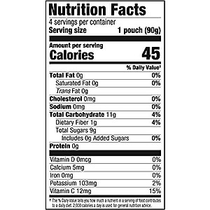 Plum Organics Applesauce, Strawberry & Banana, 3.17 Oz, 4 Ct