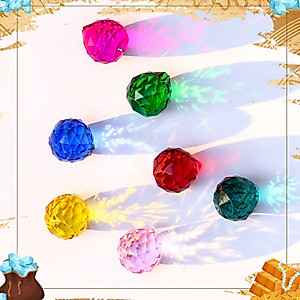 Didaey 30 Pack Crystal Ball 20 mm Prism Suncatcher Sun Catchers Hanging Crystals Prisms for Windows Gift Feng Shui (Multicolor)