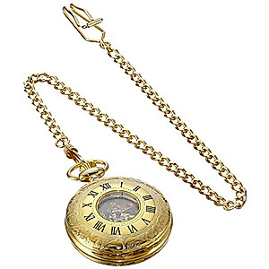 Charles-Hubert, Paris Gold-Plated Mechanical Pocket Watch