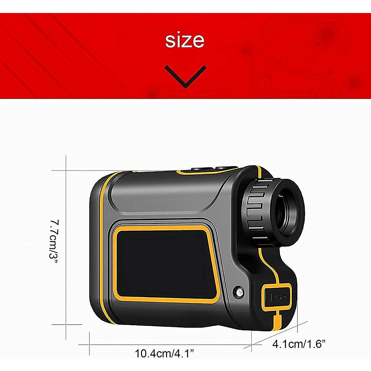 FIDDAA Golf Rangefinder,Multifunctional Rangefinder,Laser Range Finder,LCD Screen Display,Touch Screen Measuring Instrument Distance Angle Measuring Altimeter