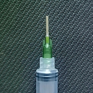 20 Pack - 14 Ga 1/2 Inch Blunt Tip Dispensing Needle with Luer Lock,Olive