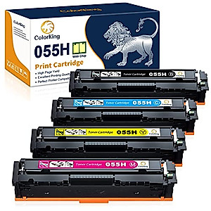 Colorking (with Chip) Compatible 055H Toner Cartridge Replacement for Canon 055H 055 High Capacity for Canon ImageCLASS MF743Cdw MF741Cdw MF745Cdw MF746Cdw Toner Printer (Black Cyan Magenta Yellow)