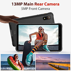Ulefone Armor Pad Rugged Tablet(WiFi+Cellular), 7650mAh, 8 Inch IP69K Waterproof Tablet, Octa Core 4GB + 64GB Android 12, Dual Speakers Dual 4G, uSmart Expansion Connector, 13MP + 5MP, BT5.2/GPS/NFC
