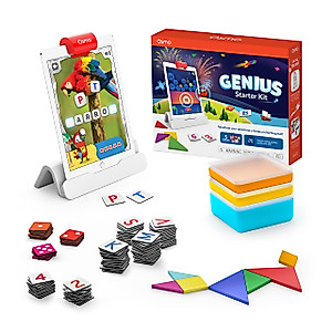 Osmo - Genius Starter Kit for iPad + Grab & Go Small Storage Case Bundle (for iPad Starter Kits) (Osmo iPad Base Included)