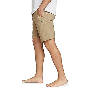 Eddie Bauer Men's Guide Headpin Shorts, Light Khaki, 34