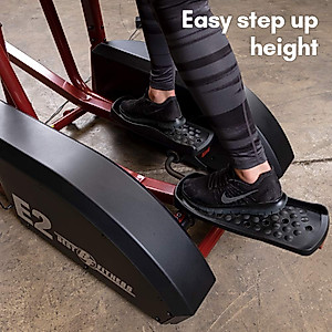 Best Fitness (BFE2 Elliptical Trainer Machine, Cardio Workout Crosstrainer Exercising Machines for Home Gym with 275lb Weight Capacity, Red