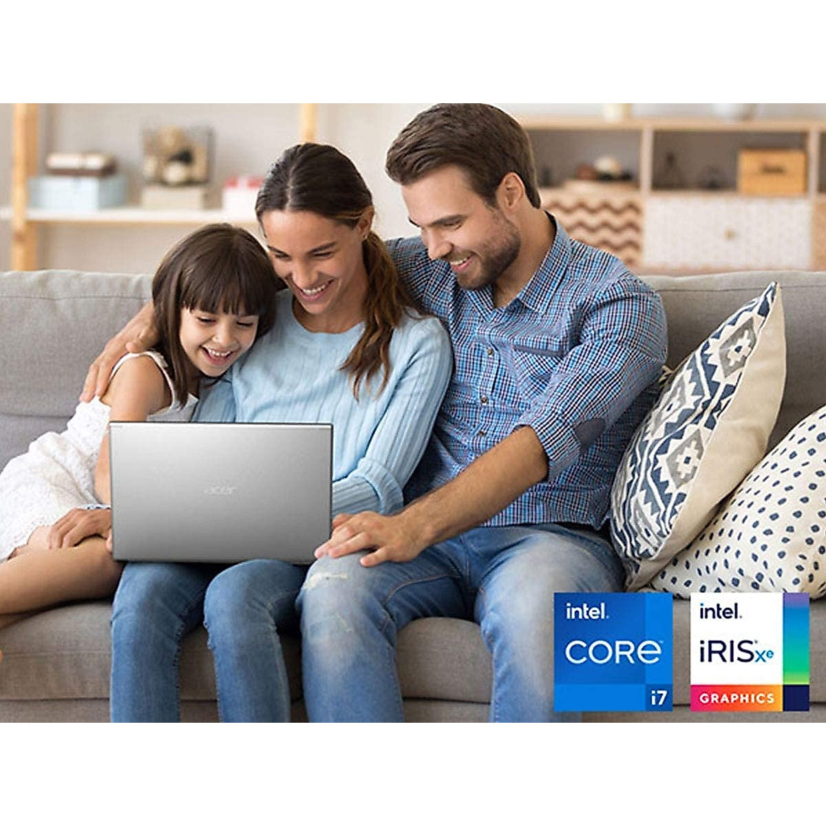 Acer Aspire 5 17.3" FHD IPS Premium Business Laptop, 11th Gen Intel Core i7-1165G7 Processor Upto 4.7Mhz, Intel Iris Xe Graphics, Backlit KB, Fingerprint, RJ-45, Win11 Home(8GB|512GB SSD)