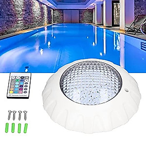 COAECJ LED Pool Lights with Remote, 108 Lamp Beads, IP68 Waterproof, Engineering Grade Chips, RGB Colorful Energy Saving Pool Lamp for Pond, Garden, Party
