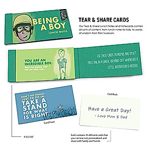Lunch Box Notes for Boys Bundle - 3 Packs of 20 Unique Inspirational, Motivational and Kindness Note Cards