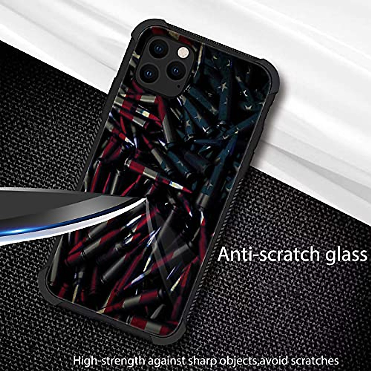 ZHEGAILIAN Case Compatible with iPhone 13 Pro Max,Machinery Flag Case for iPhone 13 Pro Max Case for Boy,Organic Glass [Anti-Scratch] Pattern Design Case for iPhone 13 Pro Max 6.7-inch