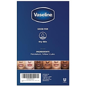 Vaseline Lip Therapy Original – Mini Vaseline Lip Balm, Hydrating Petroleum Jelly, Clear Lip Gloss, Travel-Size, 0.25 Oz Ea (Pack of 6)
