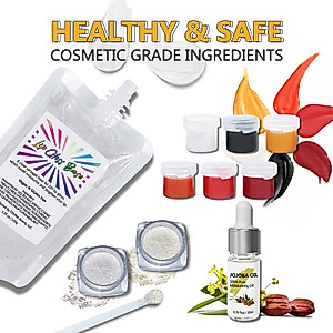 Cilrofelr DIY Lip Gloss Making Kit, 45 Pcs, Fun Makeup Kits for Girls to Create 10 Moisturizing and Shiny Lip Gloss