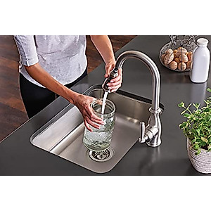 Moen Brantford Spot Resist Stainless One-Handle Pulldown Kitchen Faucet Featuring Power Boost and Reflex, 7185SRS