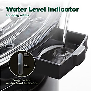 BELLA Two Tier Food Steamer, Healthy, Fast Simultaneous Cooking, Stackable Baskets for Vegetables or Meats, Rice/Grains Tray, Auto Shutoff & Boil Dry Protection, 7.4 QT, Black