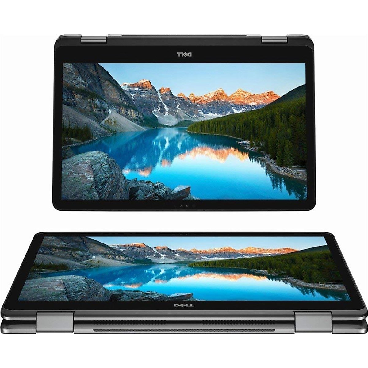 Dell Top Performance Flagship 7000 Series Inspiron 17.3" 2-in-1 FHD IPS Touch-Screen Laptop, Intel 8th Gen i7-8550U, 16GB DDR4, 512GB SSD + 2TB HDD, HDMI, USB-C, Backlit keyboard, NVIDIA MX150, Win 10