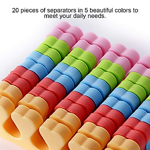 10 Pcs Toe Separators Finger Separators, Soft Sponge Toe Separators Pedicure, Toe Finger Dividers for Women Men Nail Art Pedicure Manicure Polishing Coating Gel Painting Beauty Accessories
