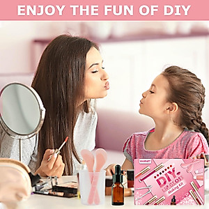 GOGOPARTY DIY Lip Gloss Base Making Kit, Creations Fun Makeup Gift Set for Women Girls to Create Moisturizing and Shiny Lip Gloss