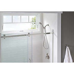 Moen Ignite Spot Resist Brushed Nickel Hand Held Shower Head Package With 2.5 GPM High Pressure Spray, 20091SRN