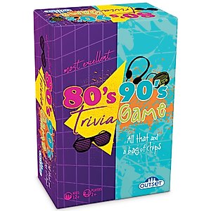 80’s 90’s Trivia Party Game (Amazon Exclusive) – Contains 1,000 Questions - 2 or More Players for Ages 12 and up by Outset Media.