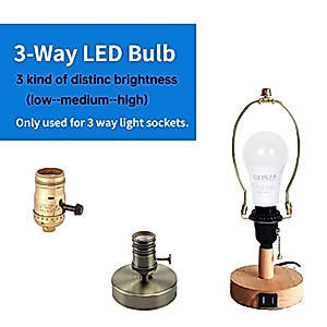 6-Pack 3 Way Bulb 50 100 150W Replacement LED Light Bulbs, Daylight 5000K, Three Way A19 Bulbs with E26 Base,700/1400/2100 Lumen
