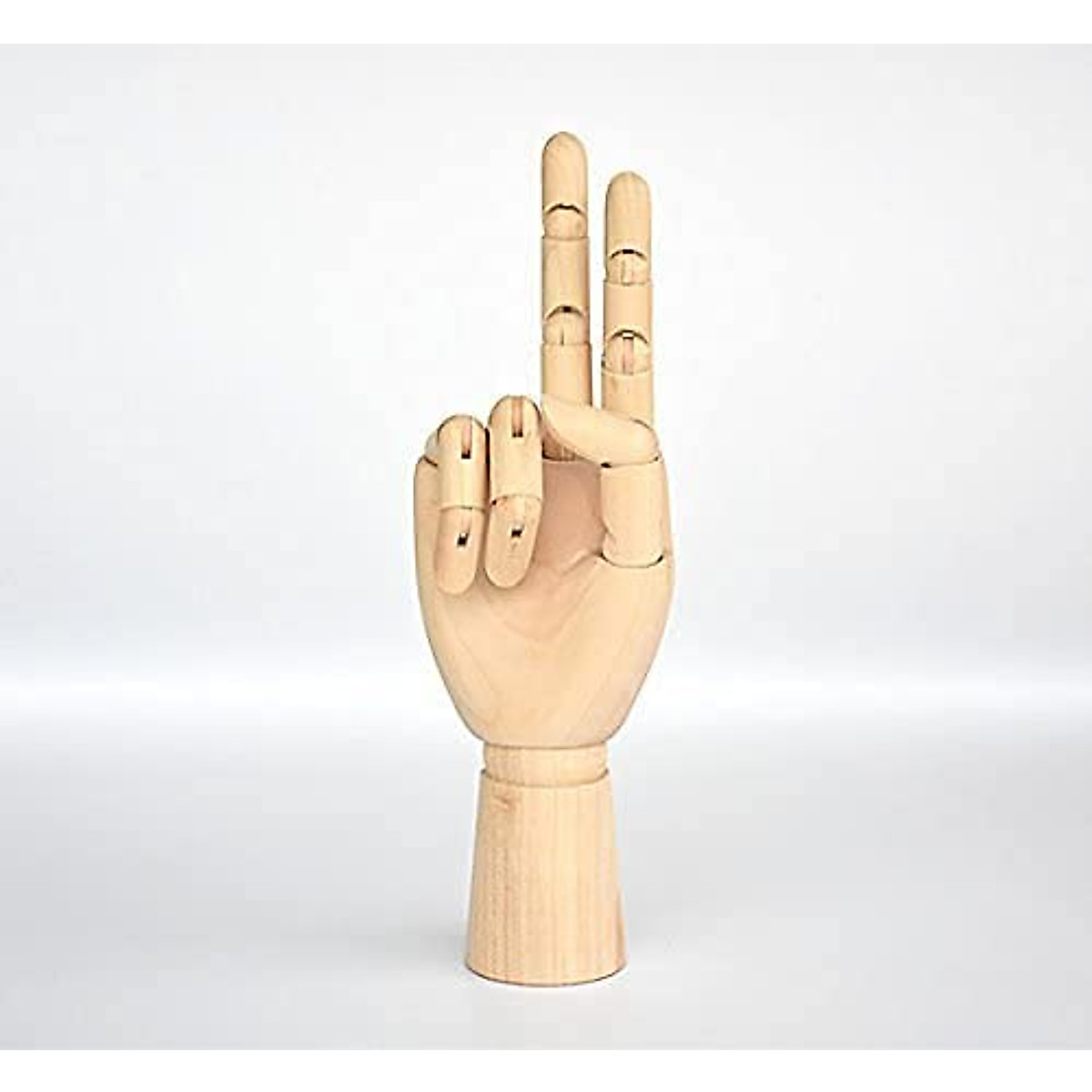 Wood Artist Drawing Manikin Articulated Mannequin with Wooden Flexible Fingers 10" Right Hand (10 inches-Right Hand)