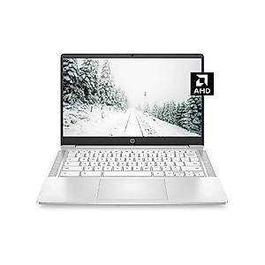 HP Chromebook 14a Laptop, AMD 3015Ce Processor, 4 GB RAM, 32 GB eMMC Storage, 14-inch FHD IPS Display, Google Chrome OS, Anti-glare Screen, Long-Battery Life (14a-nd0080nr, 2021, Ceramic White)
