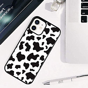 KANGHAR iPhone 12 Tire Cow,iPhone 12 Pro Tire Case Black White Slim Anti-Scratch Shockproof Skid Outline Durable PC Layer TPU Bumper Anti-Dropping Full Body Protection Cover -6.1 Inch