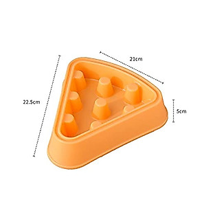 FUUIE Bowls for Food and Water Functional Pet Bowl Multifunctional Slow Food Bowl for Pets (Color : Blue)