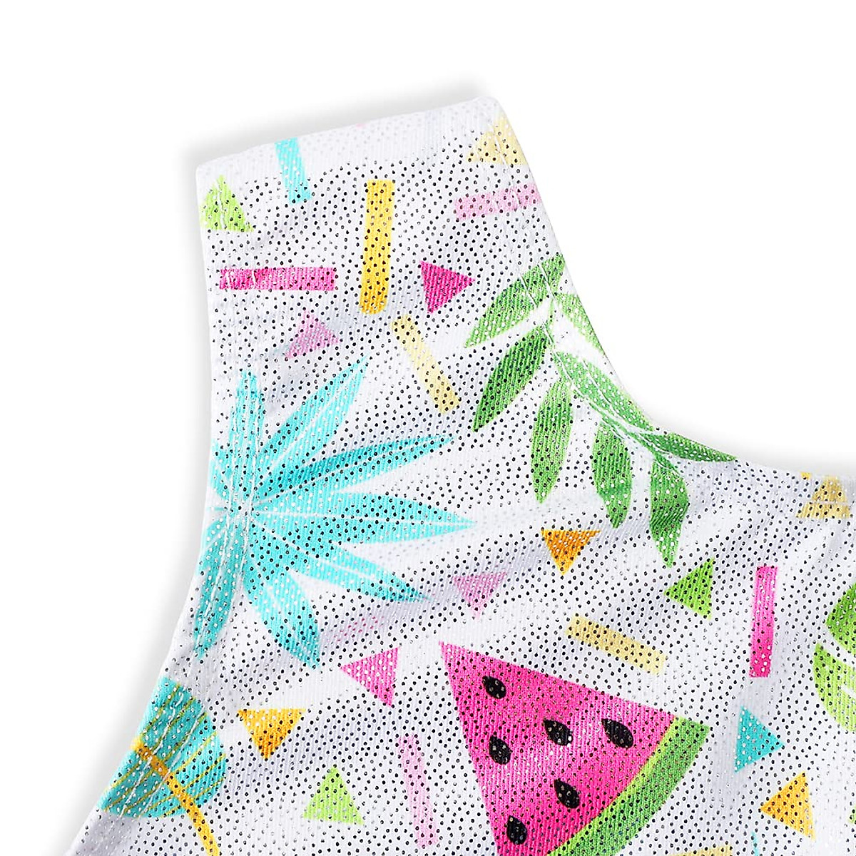 HOZIY Flamingo Leotards For Girls Gymnastics Size 5-6 5t Dance Clothes Floral Watermelon Orange Fruits Shorts Outfits Tumble Uniforme Para Gimnasia Ninas Kids Bodysuits Sparkle