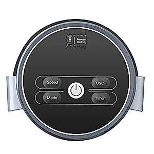KINOVATION 5-Speed Tower Fan, with Remote, Internal Oscillation, To help sleep, LED light, Automatically turn off, Black