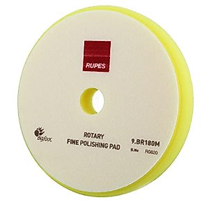 RUPES 6.25 Inch 160mm Fine Yellow Rotary Foam Pad