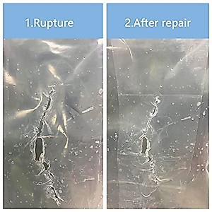 Greenhouse Plastic 6 mil Reinforced Tape, Greenhouse Repair Tape, Greenhouse Tape Greenhouse Repair Tape Clear to Repair Polyethylene Rip Poly Patch Repair kit(2" x108')