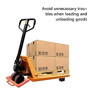 ROBLOCK Pallet Jack Chock Heavy Duty Wheel Chock, Pallet Jack Stopper for Truck 14.2" Length x 11.2" Width x 2" Height (1 Pack, Orange)