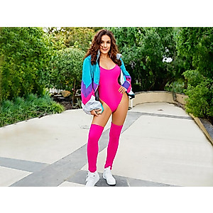 Javly Dance Leotards for Women Basic Soild Tank Ballet Dancewear Scoop Neck Bodysuit for Adult