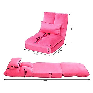 WXBDD Lazy Sofa, Tatami Folding Single Sofa Bed Creative Bedroom Multifunctional Sofa