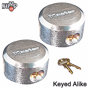 Master Lock Hidden Shackle (2) Keyed Alike Padlocks 6271NKA-2 w/ BumpStop